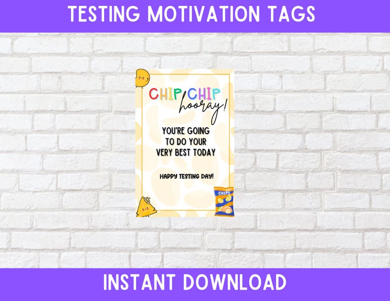 Chip Chip Hooray Gift Tag Printable: Teacher & Employee Appreciation ...