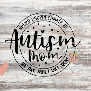 Autism Mom Decal: Waterproof Vinyl Sticker for Car, Laptop, Tumbler - Etsy