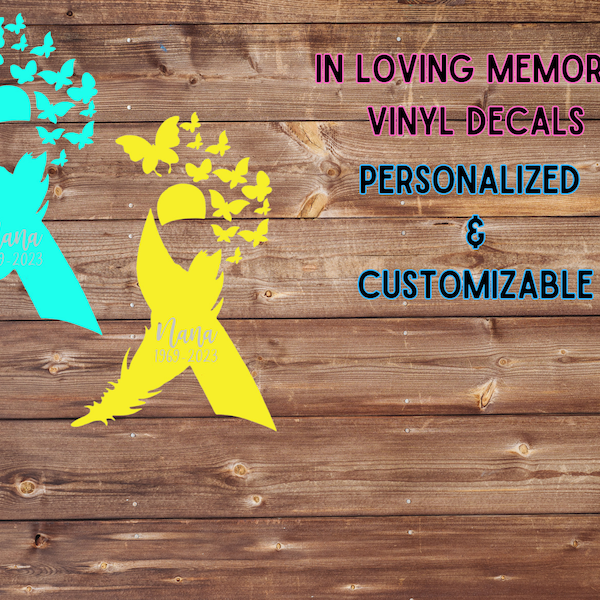 Butterfly Memorial Window Decals - Etsy