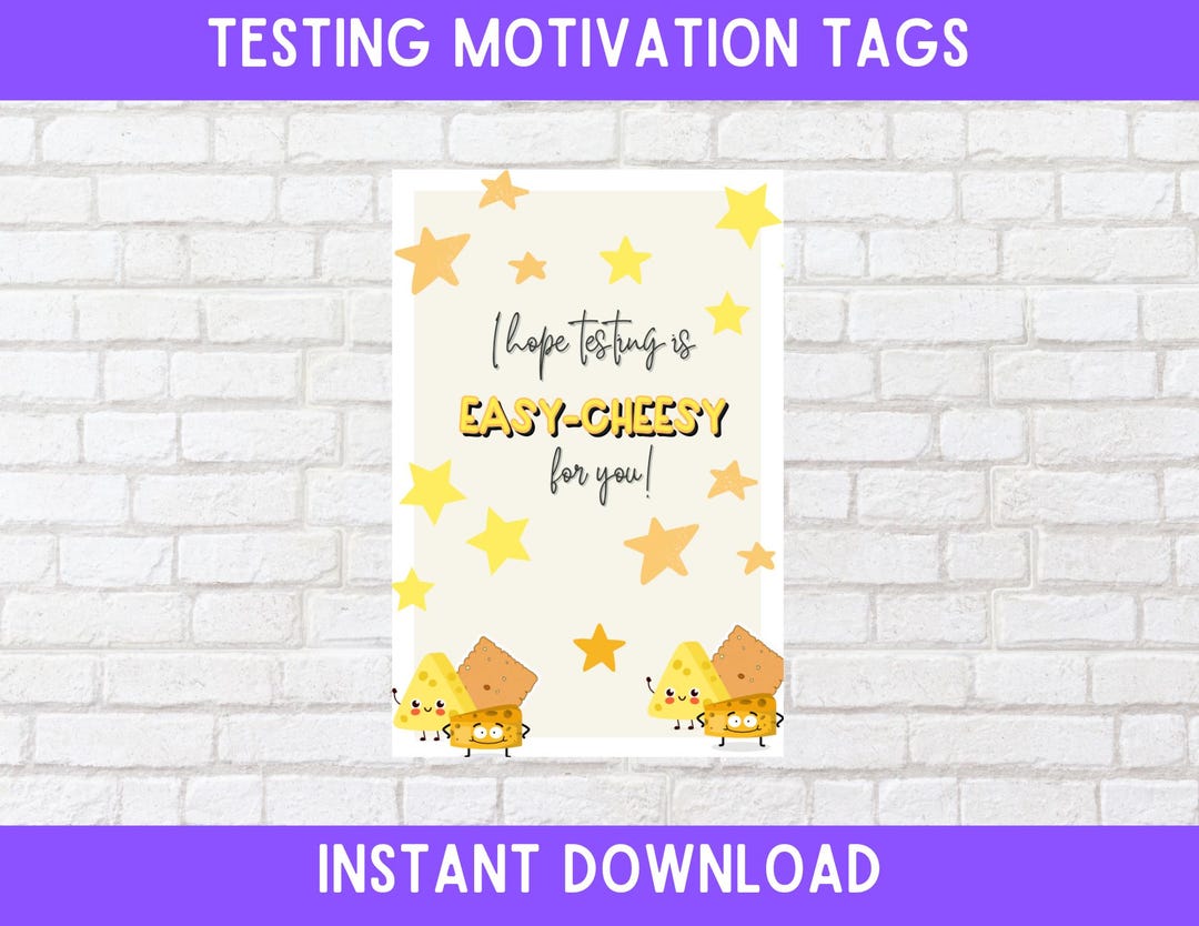 Printable Easy Cheesy Tag! Tag | Instant Download | Cheer Dance Spirit ...