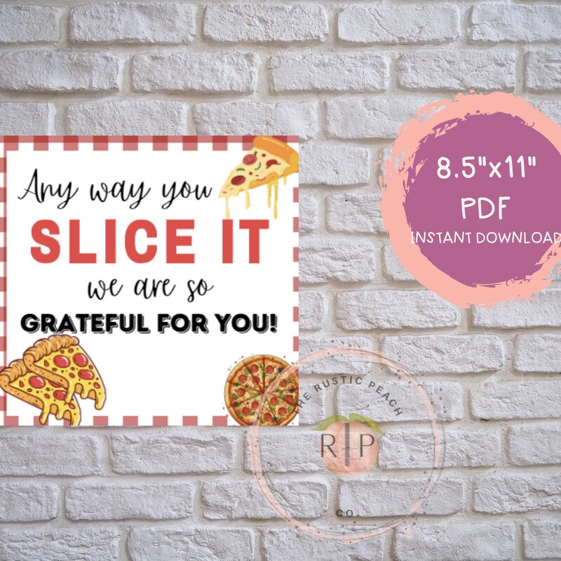 Anyway You Slice It We Are Grateful for You - Etsy