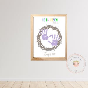 Easter Day Handprint Craft, Easter Handprint Crafts, He is Risen ...