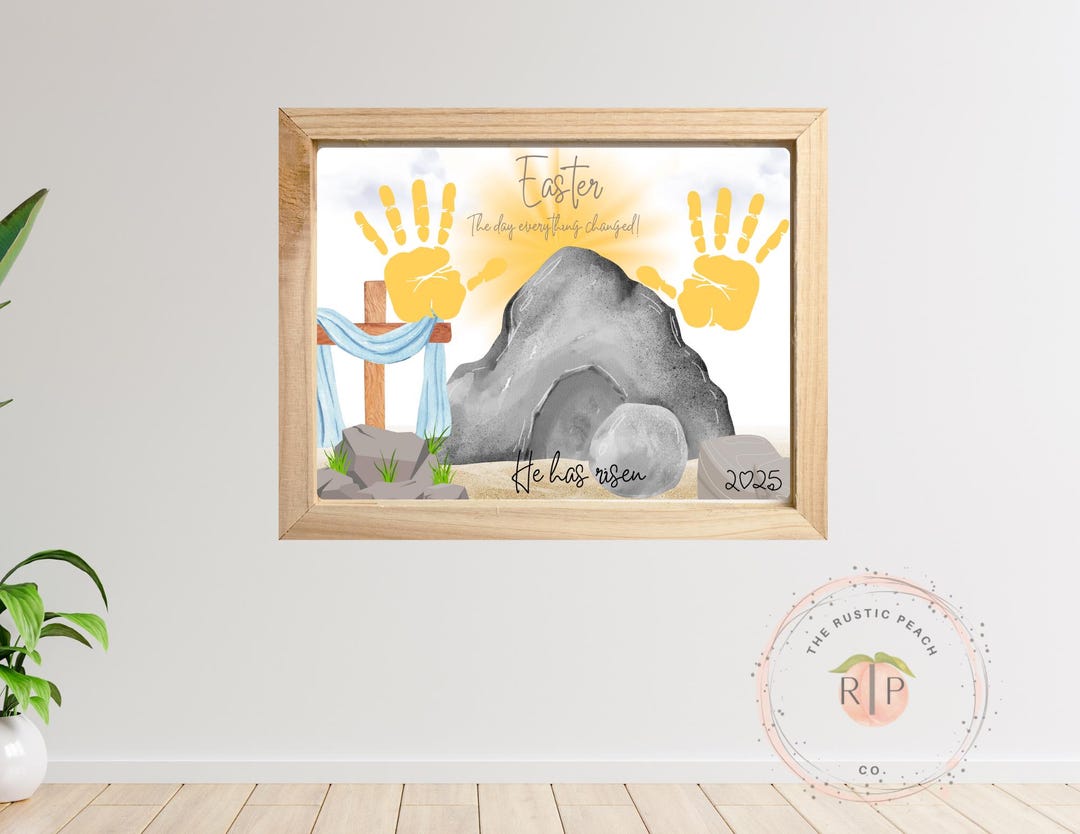 Easter Day Handprint Craft, Easter Handprint Crafts, He is Risen ...