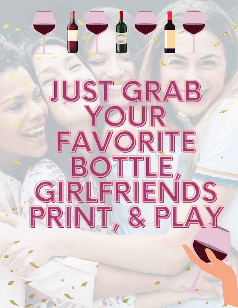 Pass the Bottle Wine Exchange Game: Girls Night Out, Bachelorette Party ...