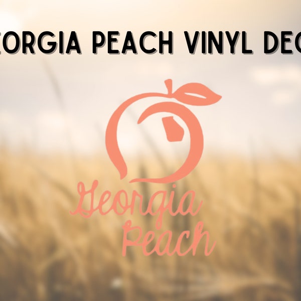 Peach Decal - Etsy
