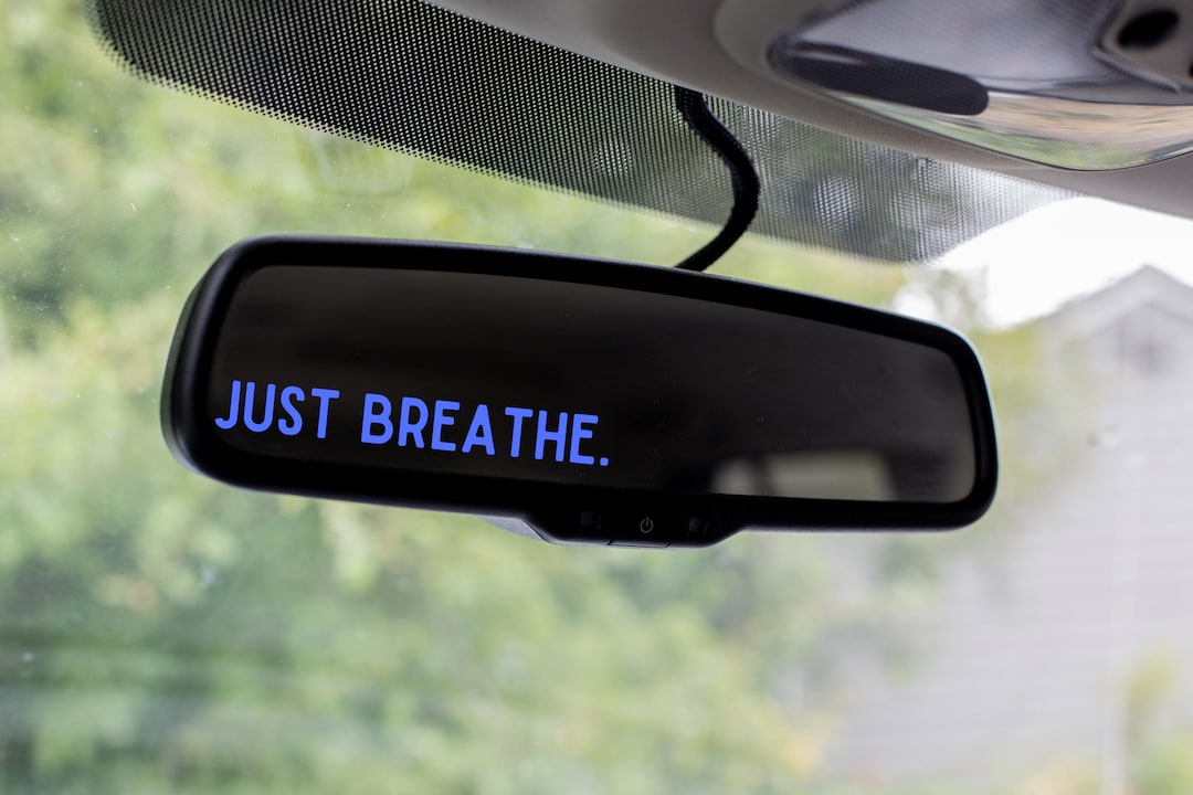 Just Breathe Mirror Sticker. Positive Affirmations for Mental Health ...