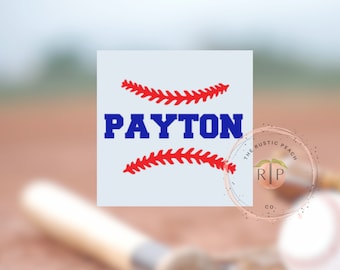 Baseball Decal Personalized Baseball Sticker Decal for Baseball Player ...
