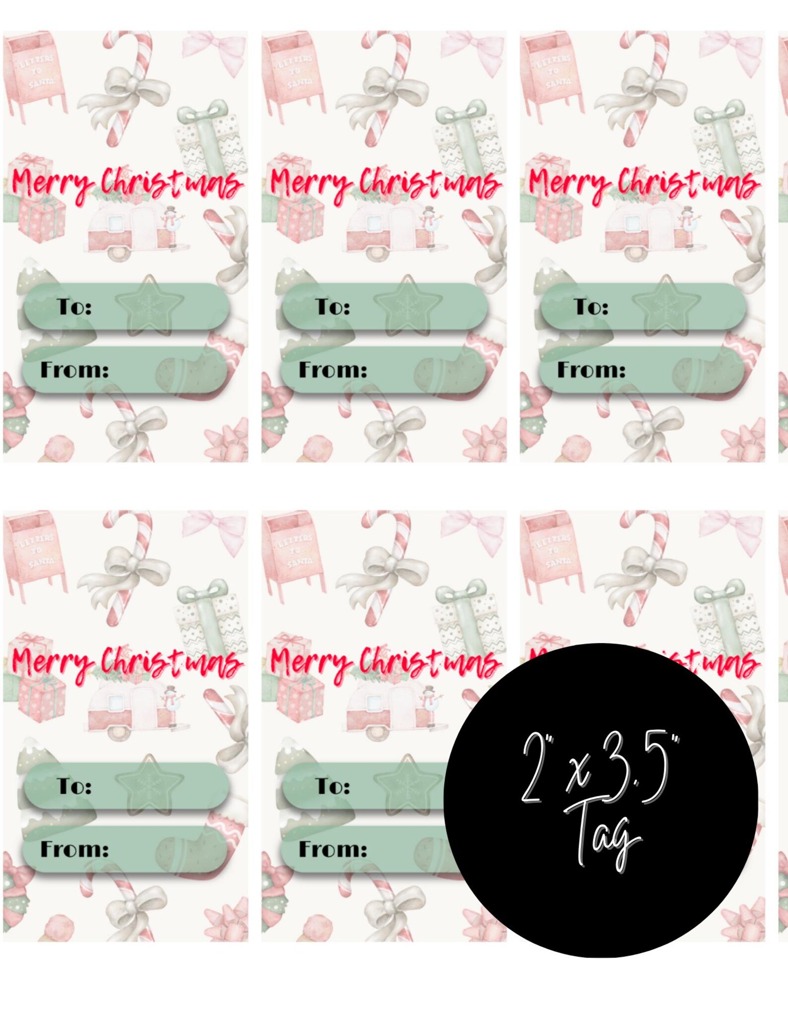 Digital Christmas Gift Tags,printable Christmas Gift Tags,printable ...