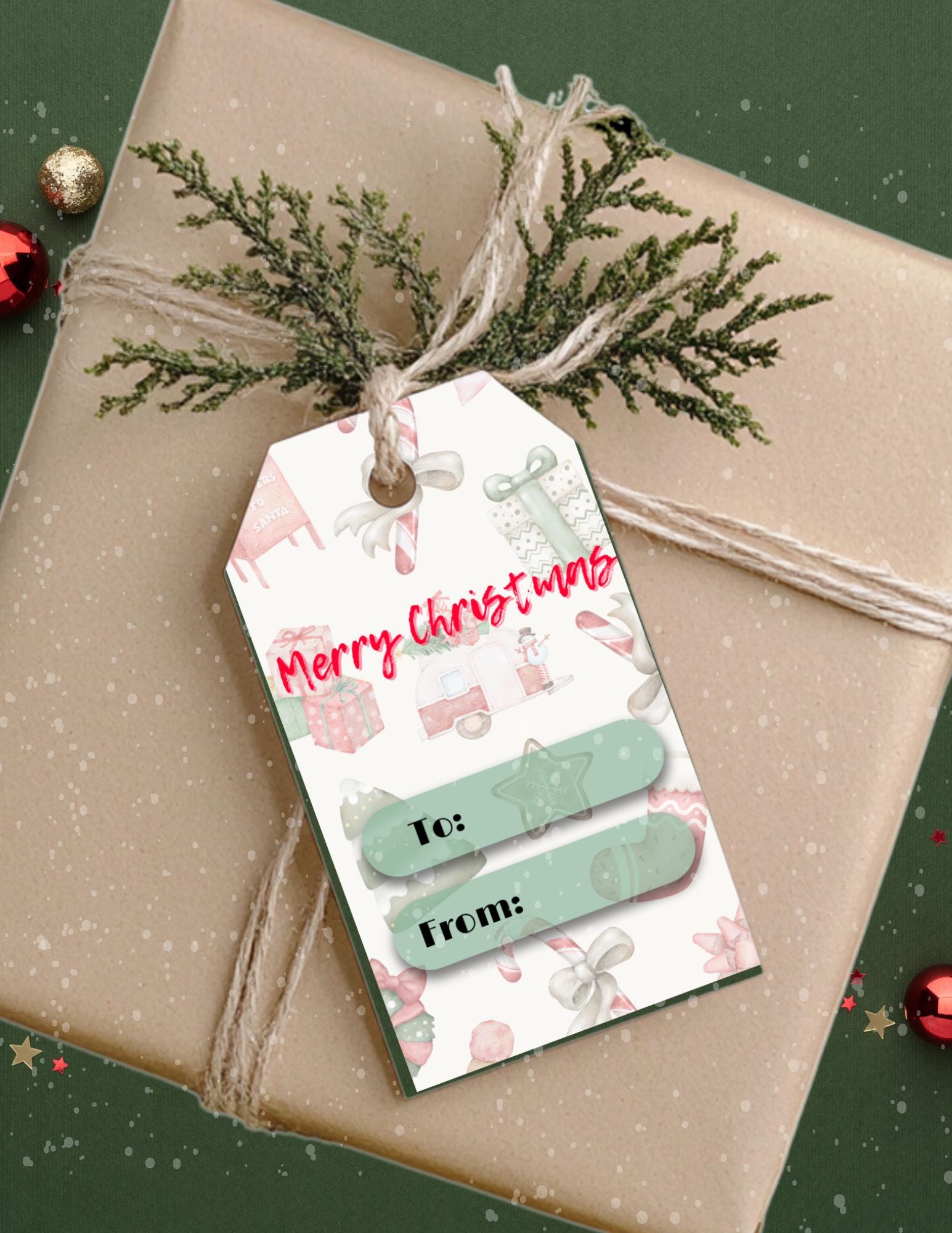 Digital Christmas Gift Tags,printable Christmas Gift Tags,printable ...
