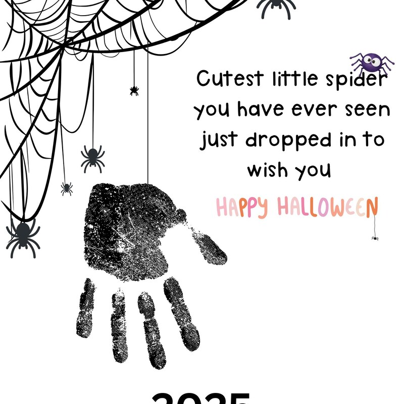 Halloween Handprint Craft - Etsy