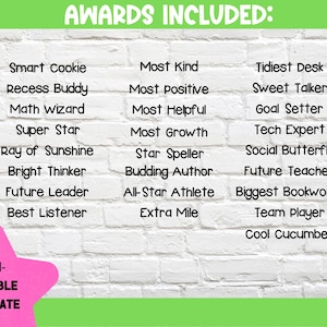 Classroom End of Year Awards| Student Certificates | Printable ...