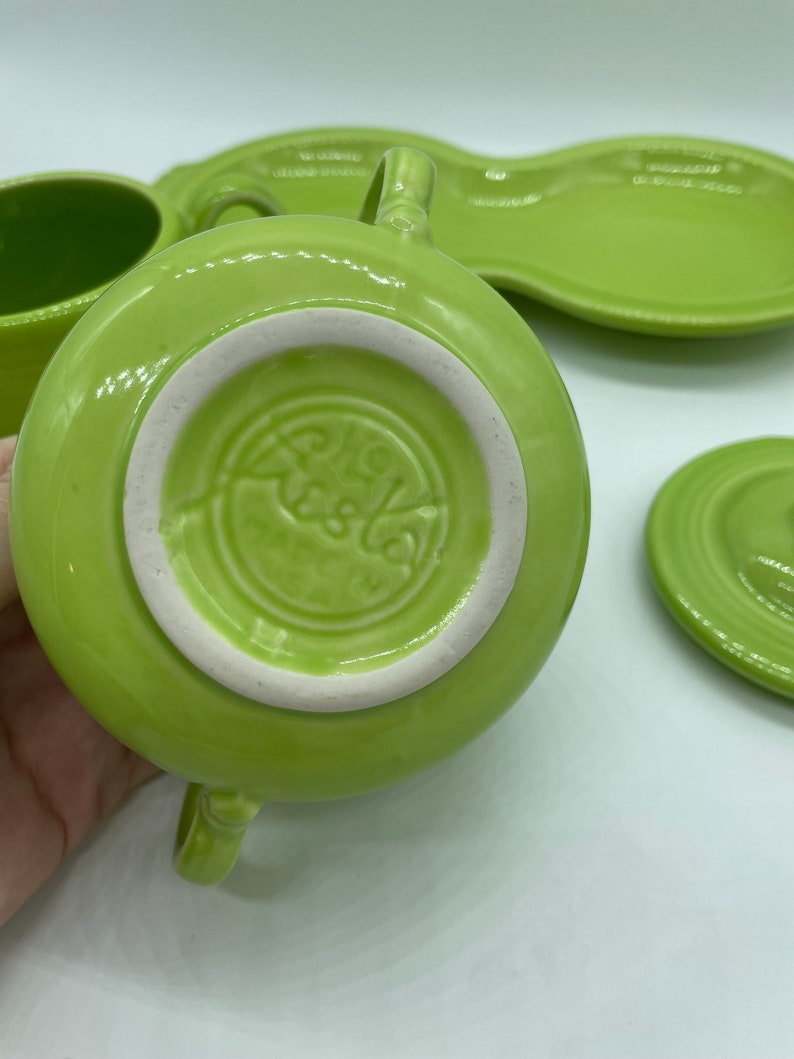Fiestaware Chartreuse Sugar and Creamer Set-unused Retired Color - Etsy