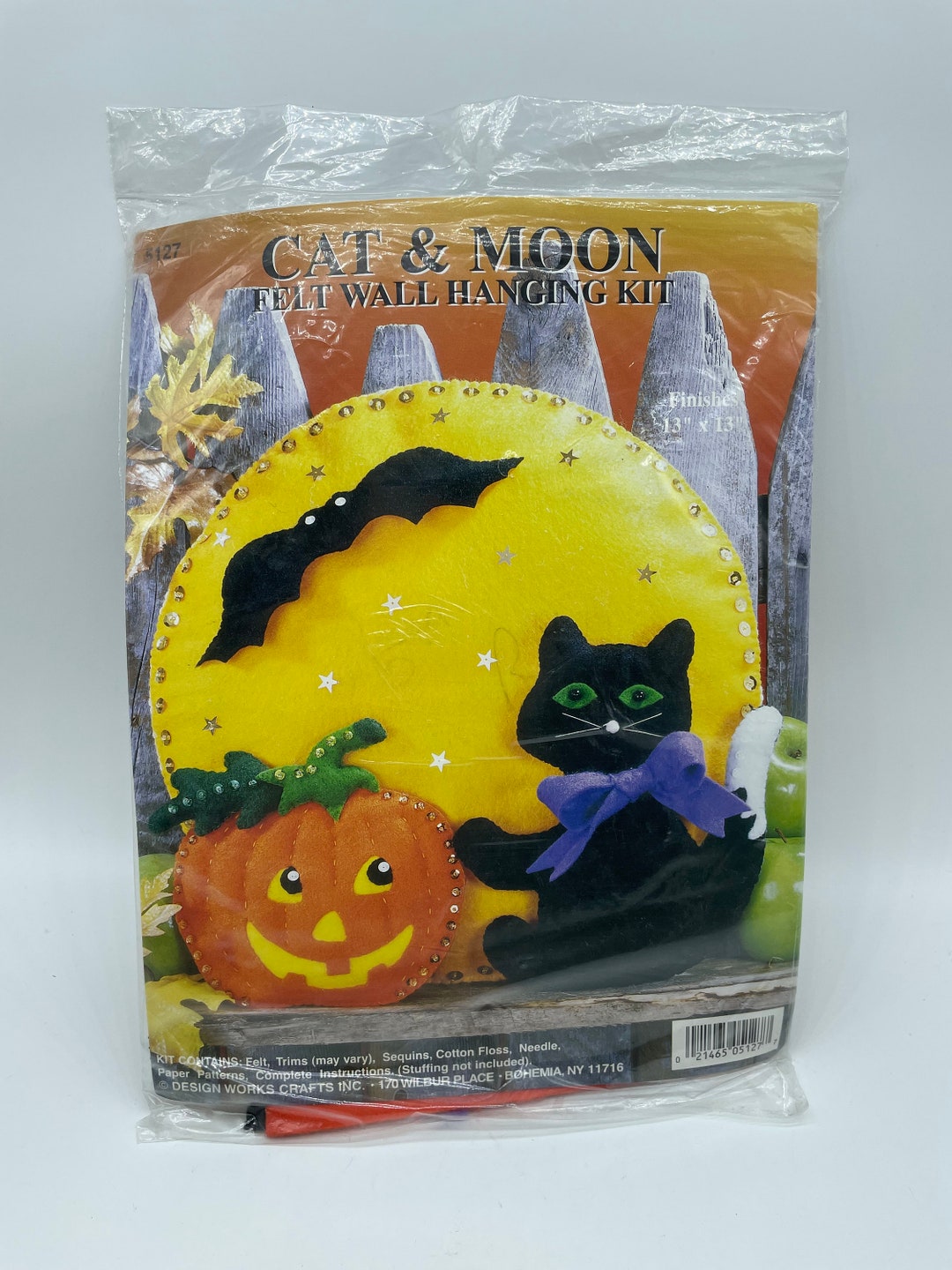 Halloween Cat and Moon Felt Craft Kit - Etsy