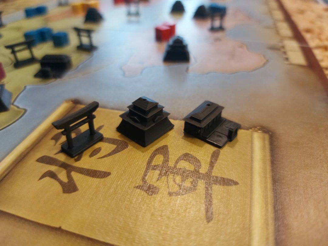 Shogun Board Game 3D Printed Miniatures Set – Premium Building Upgrade ...