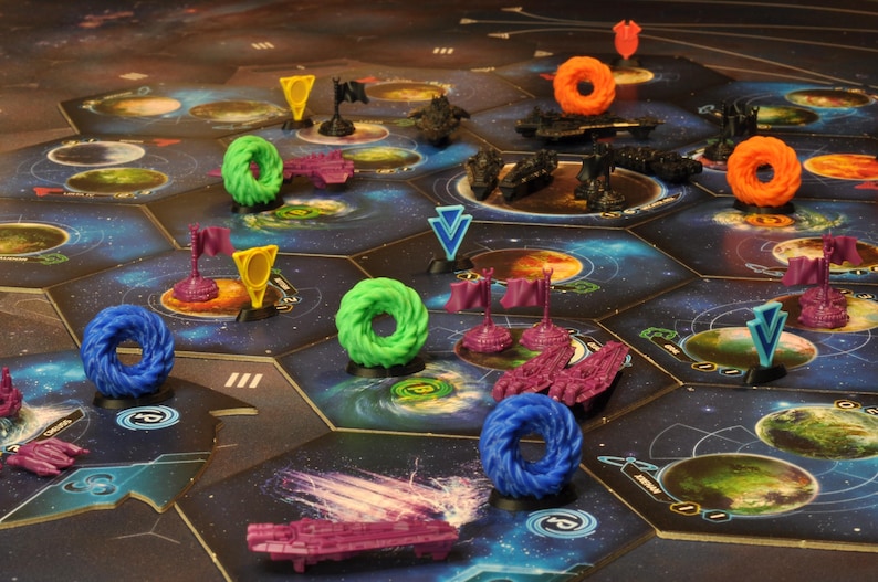3D Printed Twilight Imperium 4 Wormhole & Technology Markers ...