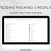 Wedding Packing Checklist | Wedding Pre-packing Checklist | Google ...