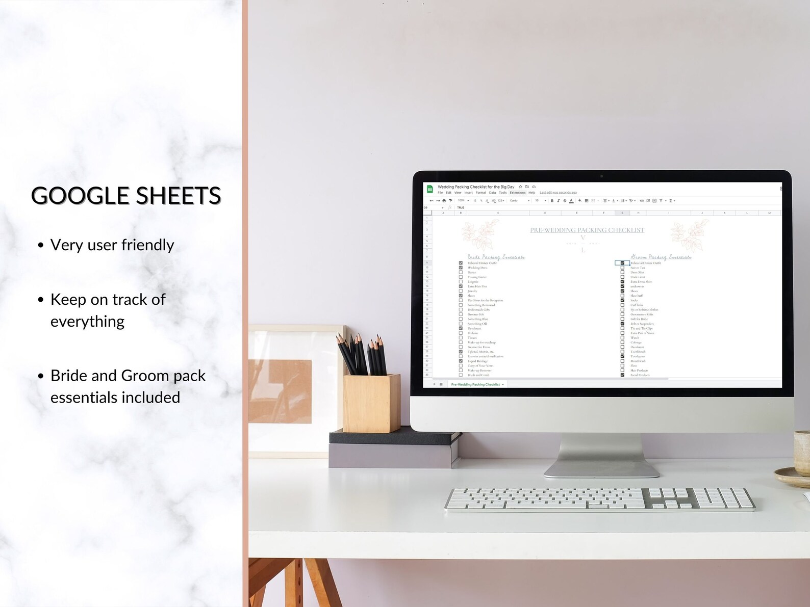 Wedding Packing Checklist | Wedding Pre-packing Checklist | Google ...
