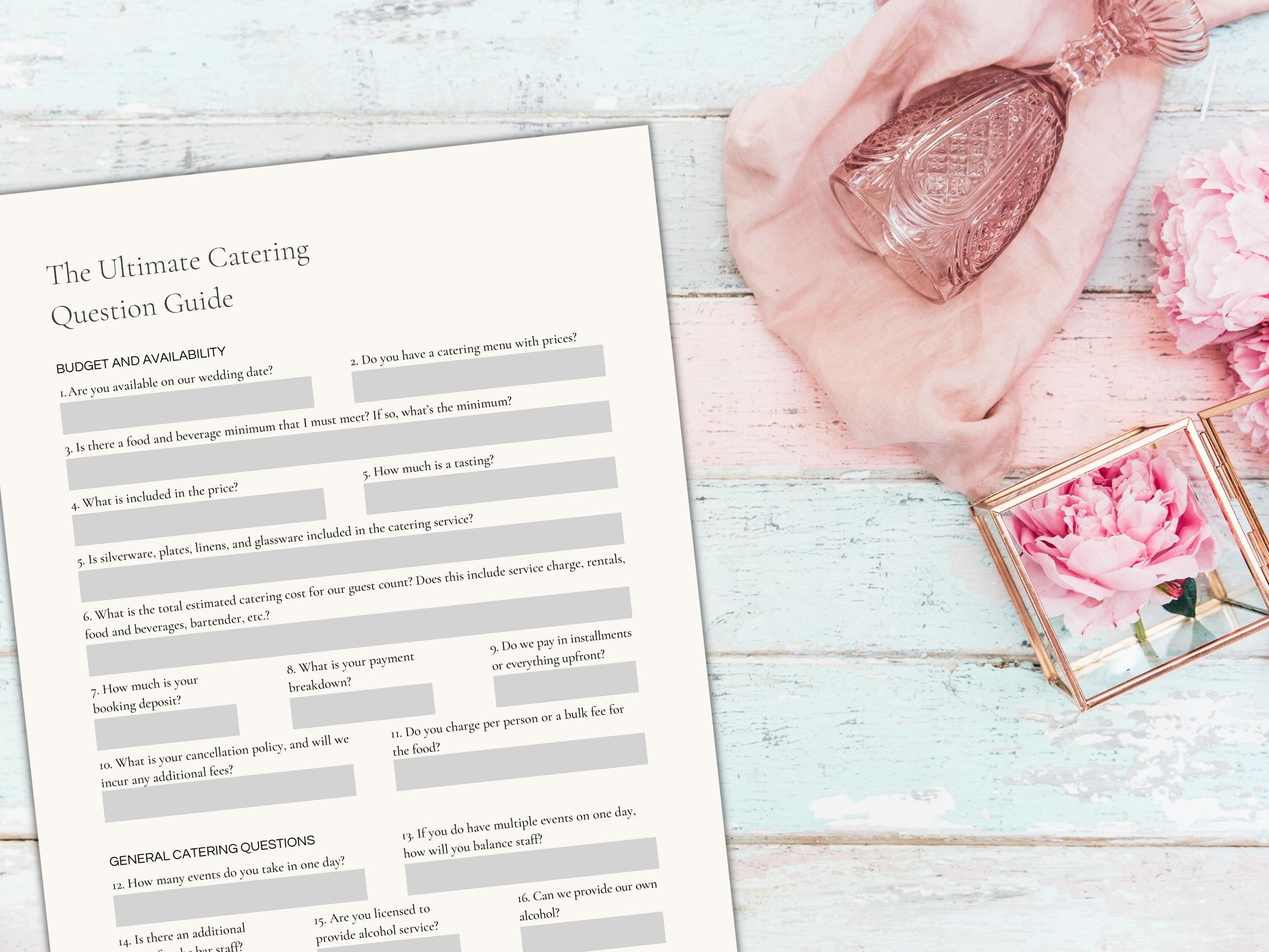 Wedding Catering Questions Guide | Event Catering Questions Guide ...