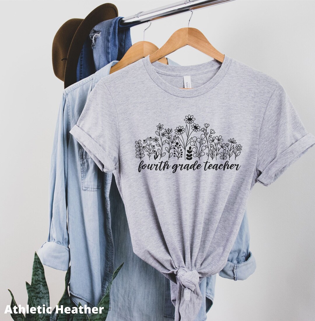Fourth Grade Teacher Shirt 4th Grade Teacher Shirts Back to - Etsy