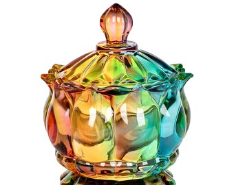 Crystal Glass Candy Box - Etsy