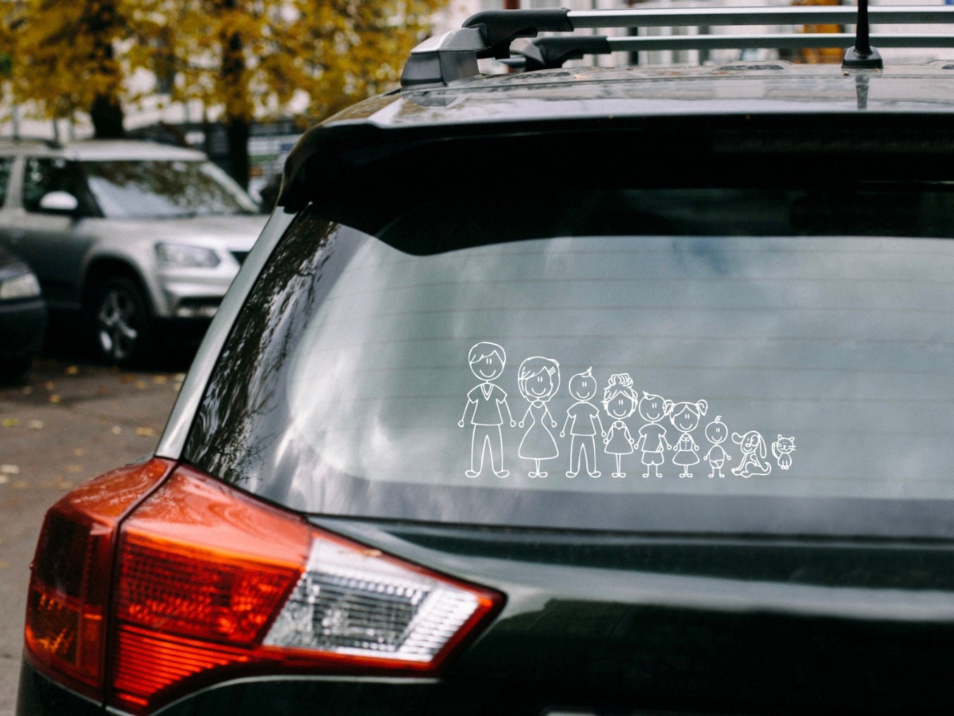 Custom Stick Figure Family Car Decal - Etsy