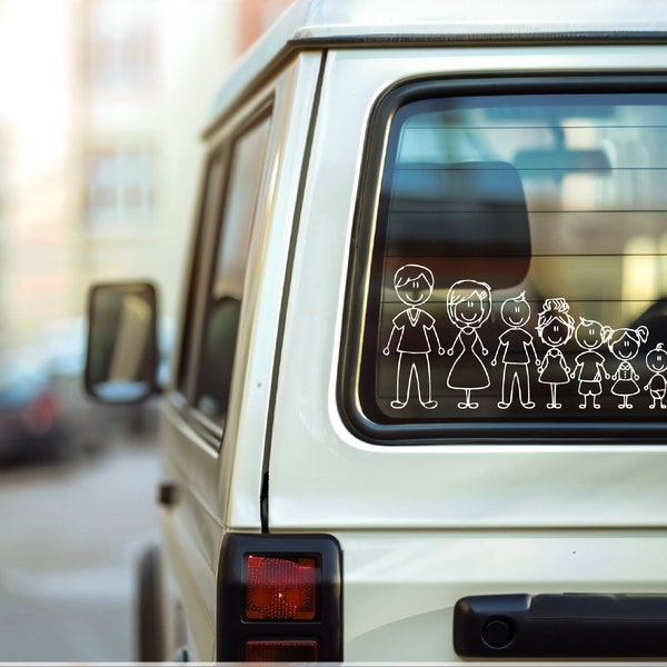 Car Stick Family Decal - Etsy