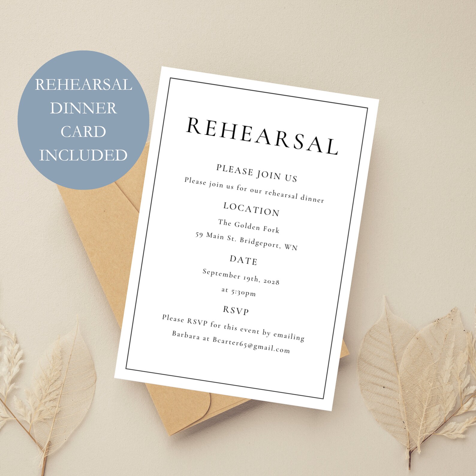 MONOGRAM MINIMALISTIC Wedding Invitation Suit Template | Instant ...