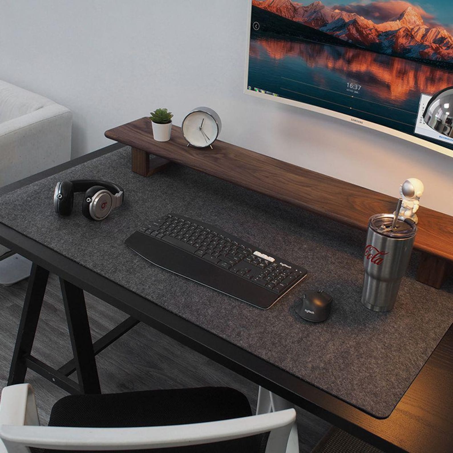 Felt Desk Mat | XL | Minimalist Home Office Mouse Pad | Gaming Mouse ...