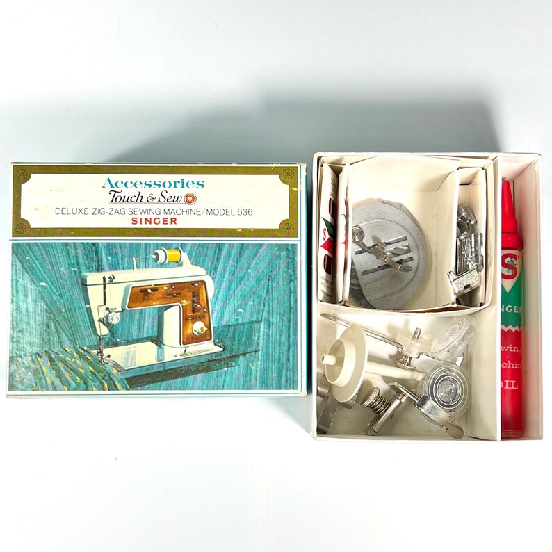 Singer Touch & Sew Deluxe Zig-zag Sewing Machine Accessories LOT ...