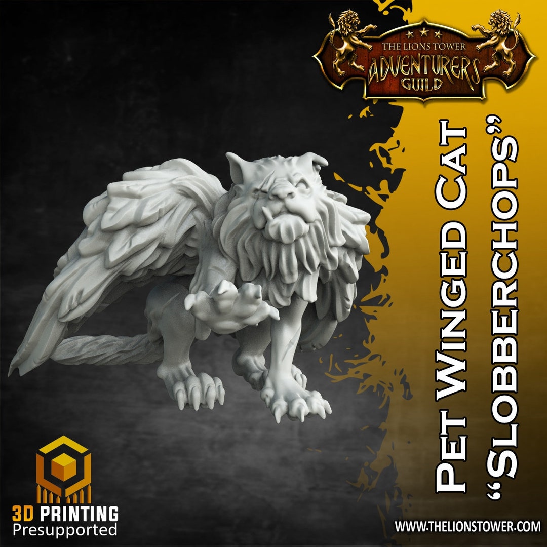 Lions Tower Pet Winged Cat Slobberchops | Dungeons and Dragons | Dnd ...
