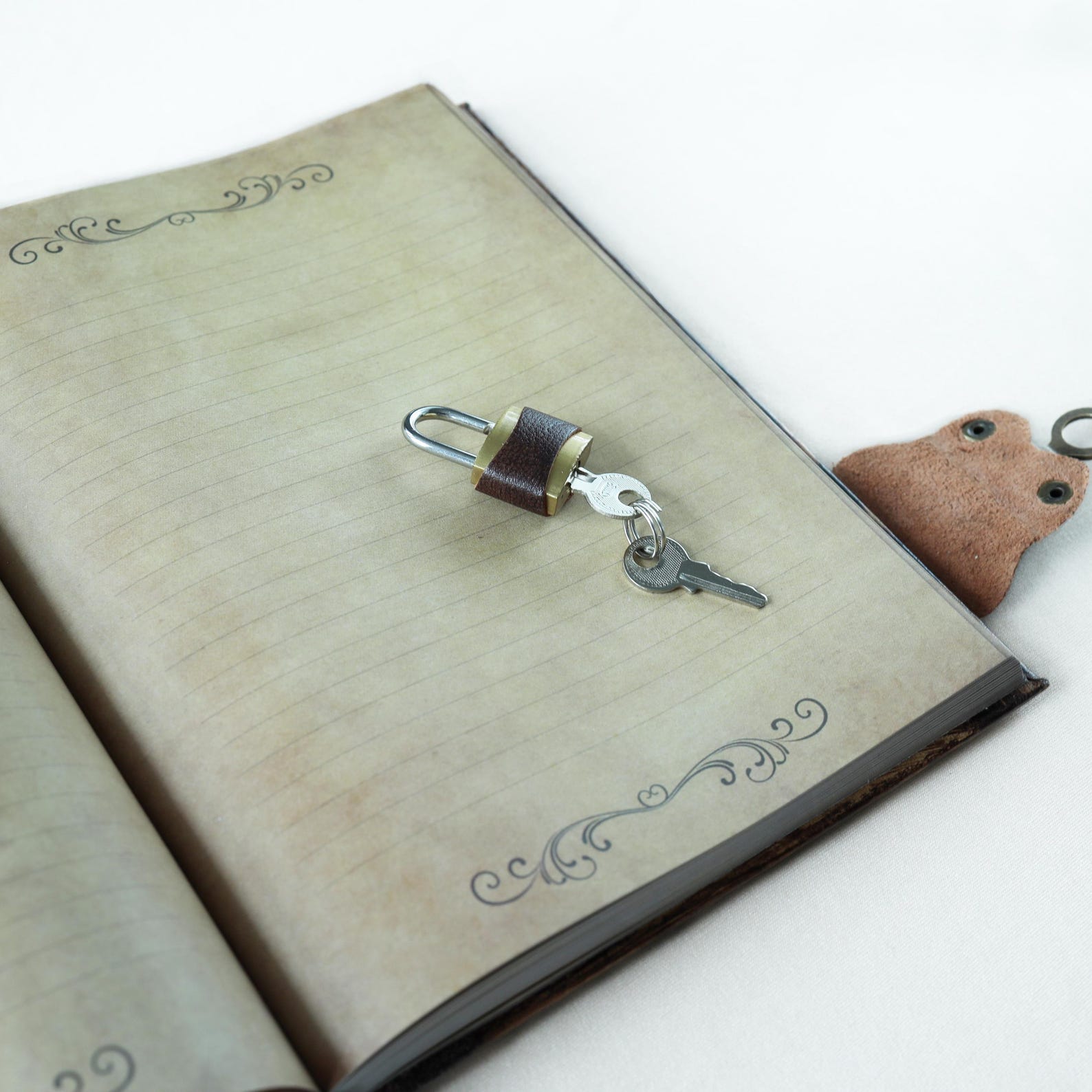 Excalibur Design With Lock and Key Handmade Genuine Leather Journal ...