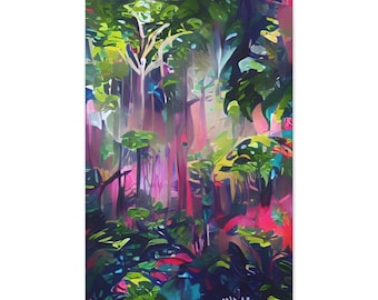 Vibrant Canvas Art - Etsy