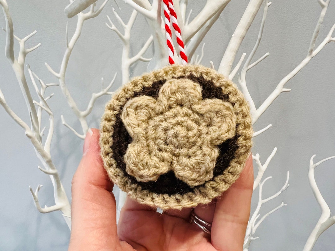 PDF PATTERN - Crochet Mince Pie Hanging Christmas Decoration - Etsy