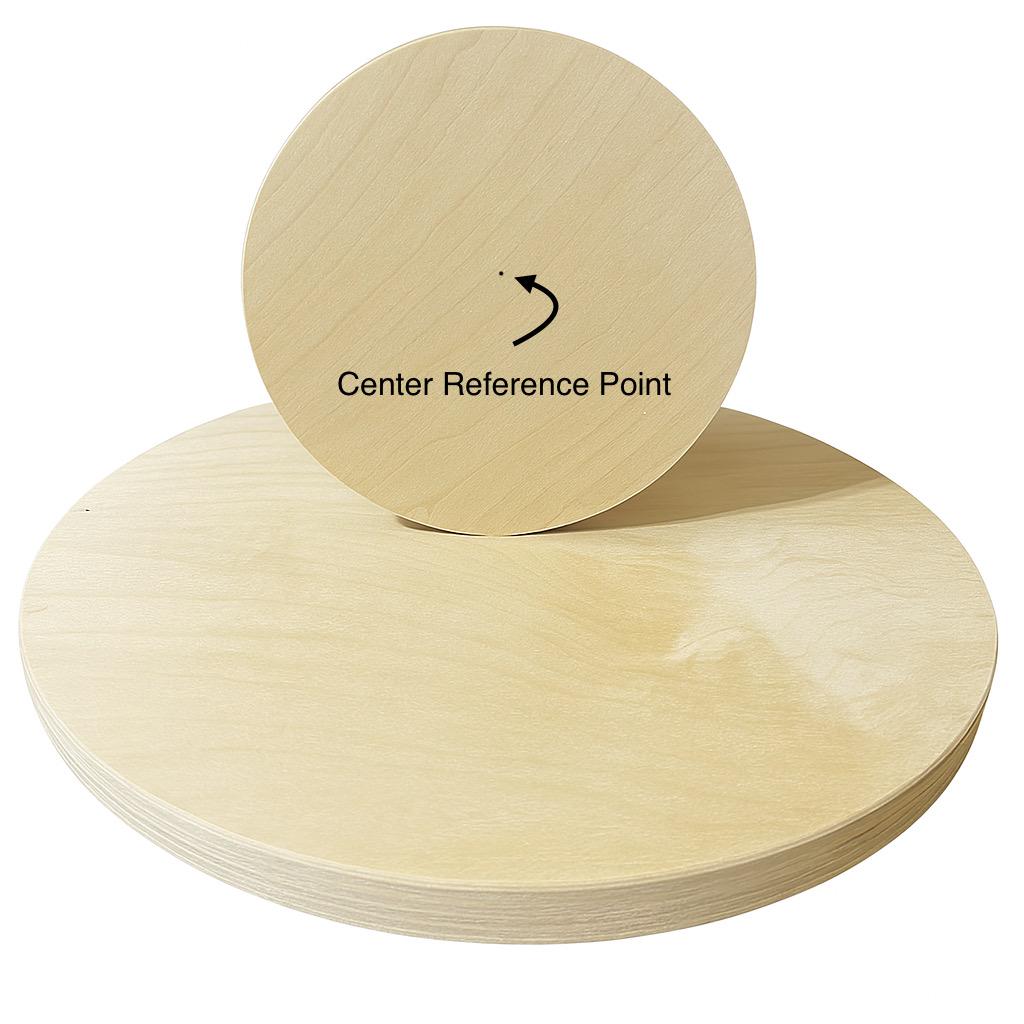 Unfinished Birch Wood Circle, 1/2 Inch Thick, Multiple Sizes 12-24 Inch ...