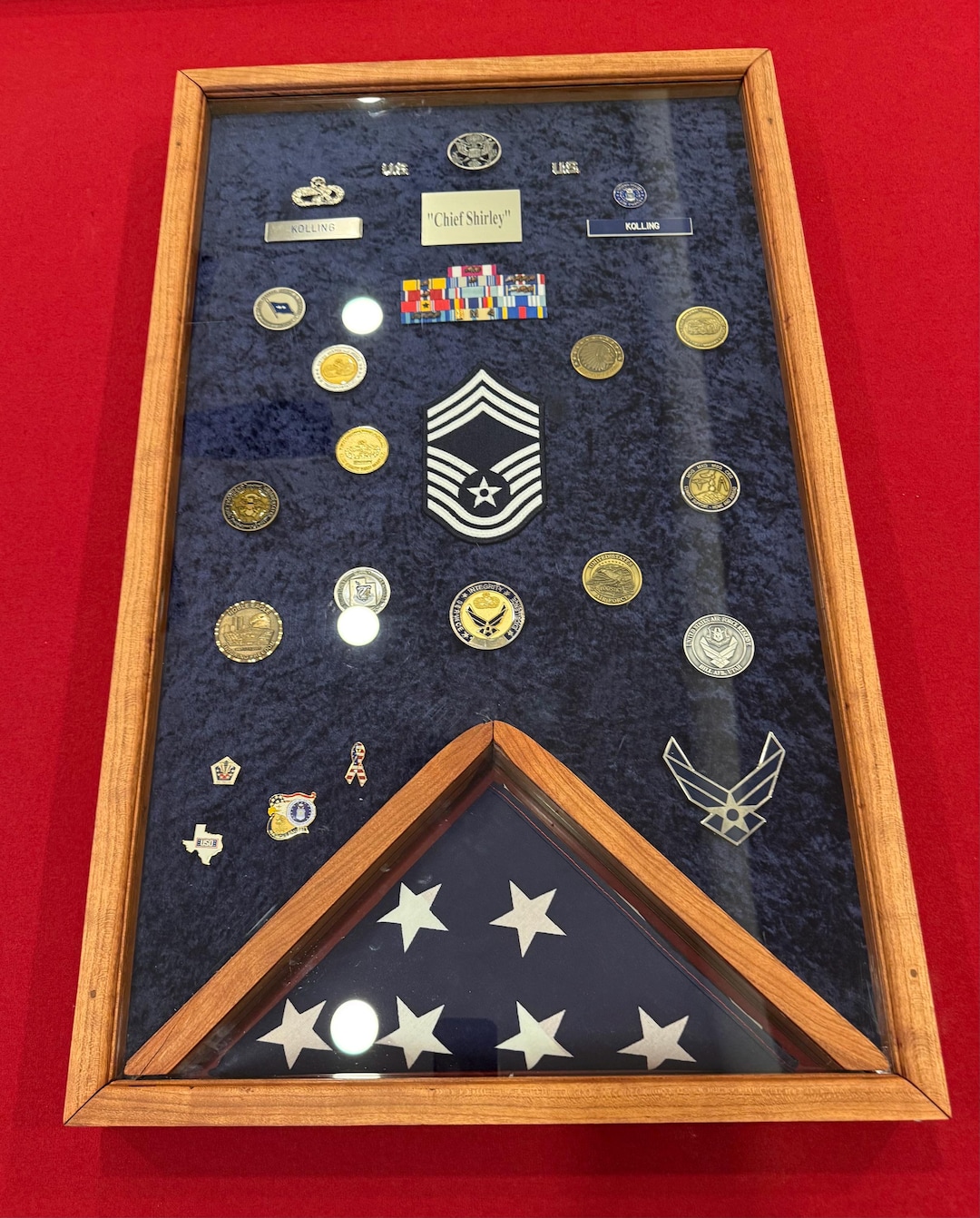 CUSTOM USA Military Retirement Shadow Box: USA Honor Gift - Etsy