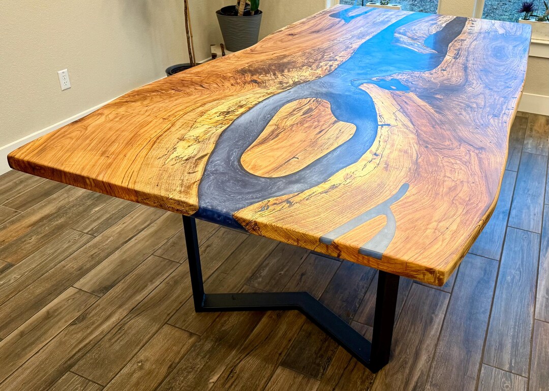 CUSTOM Usa-pecan Kitchen/dinning/countertop/conference Table, Live Edge ...