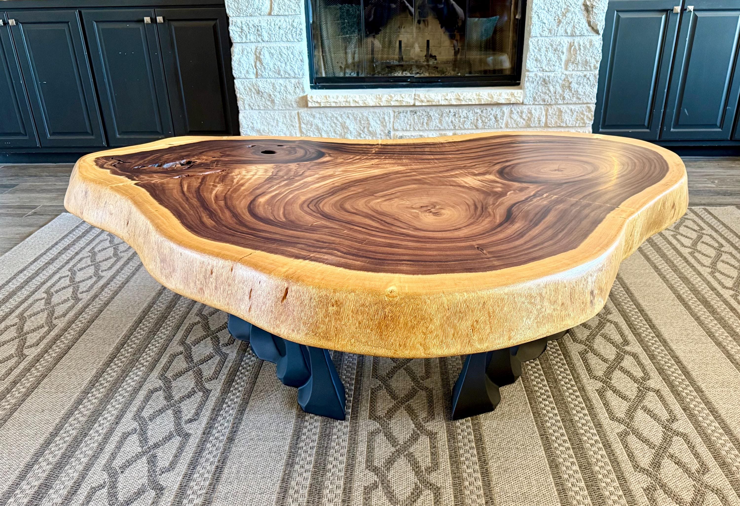 INVENTORY Monkey Pod Live Edge Coffee Table - Etsy