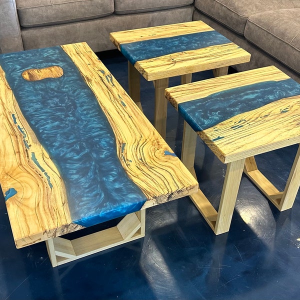 Epoxy Inlay Coffee Table - Etsy