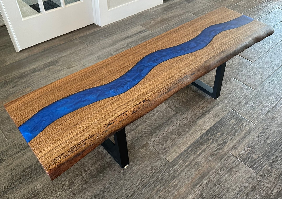 Epoxy Bar Top, Epoxy Bench, Sofa Table, Live Edge Epoxy Table, Epoxy ...