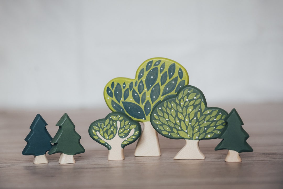 Montessori Inspired Wooden Tree Set / Forest Wood Set / Nursery Decor ...