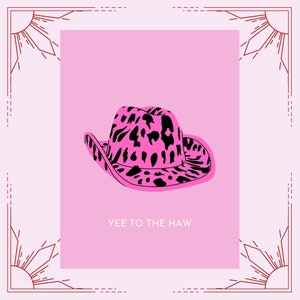 Rodeo: Cowgirl yee to the Haw Wall Art Digital Download - Etsy