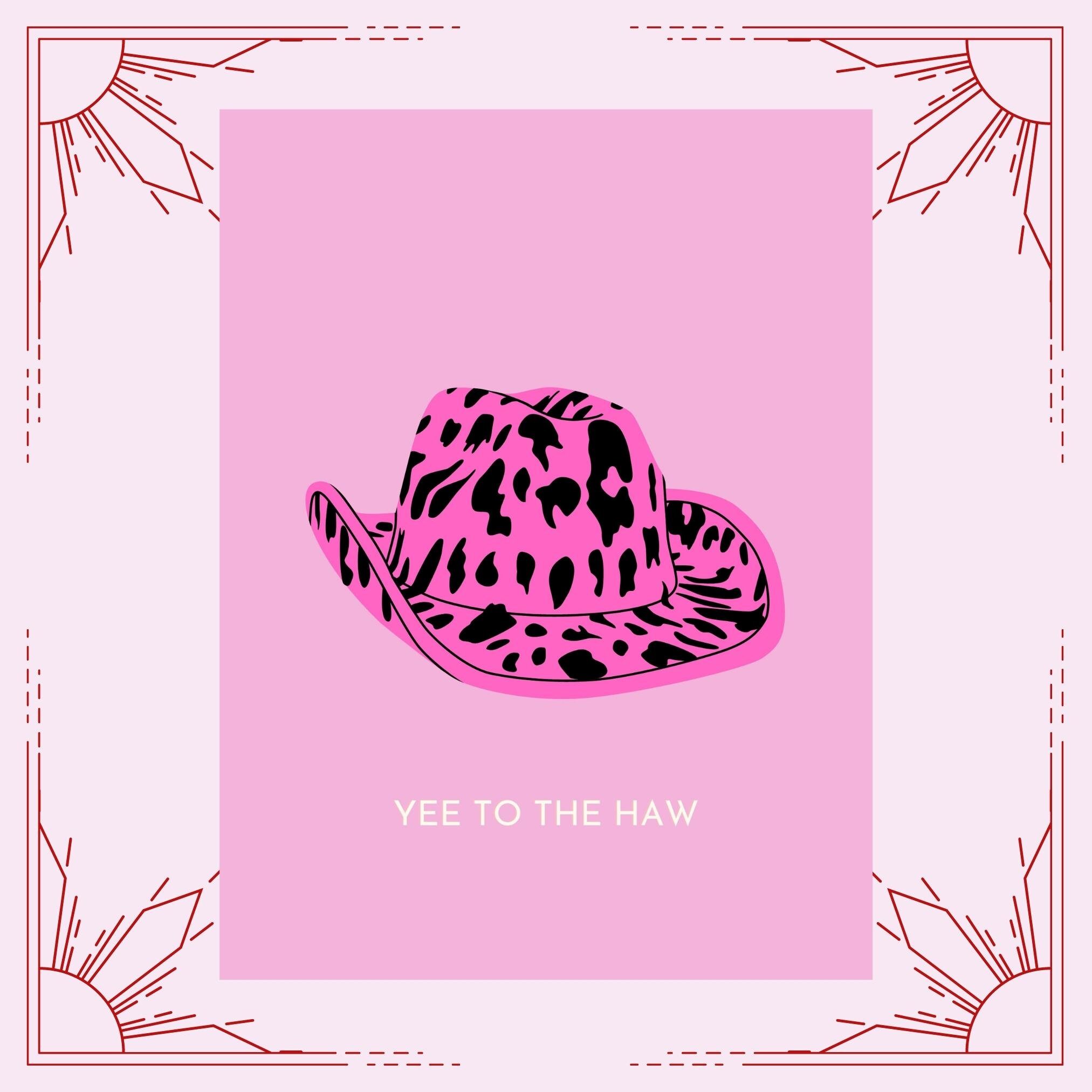 Rodeo: Cowgirl yee to the Haw Wall Art Digital Download - Etsy