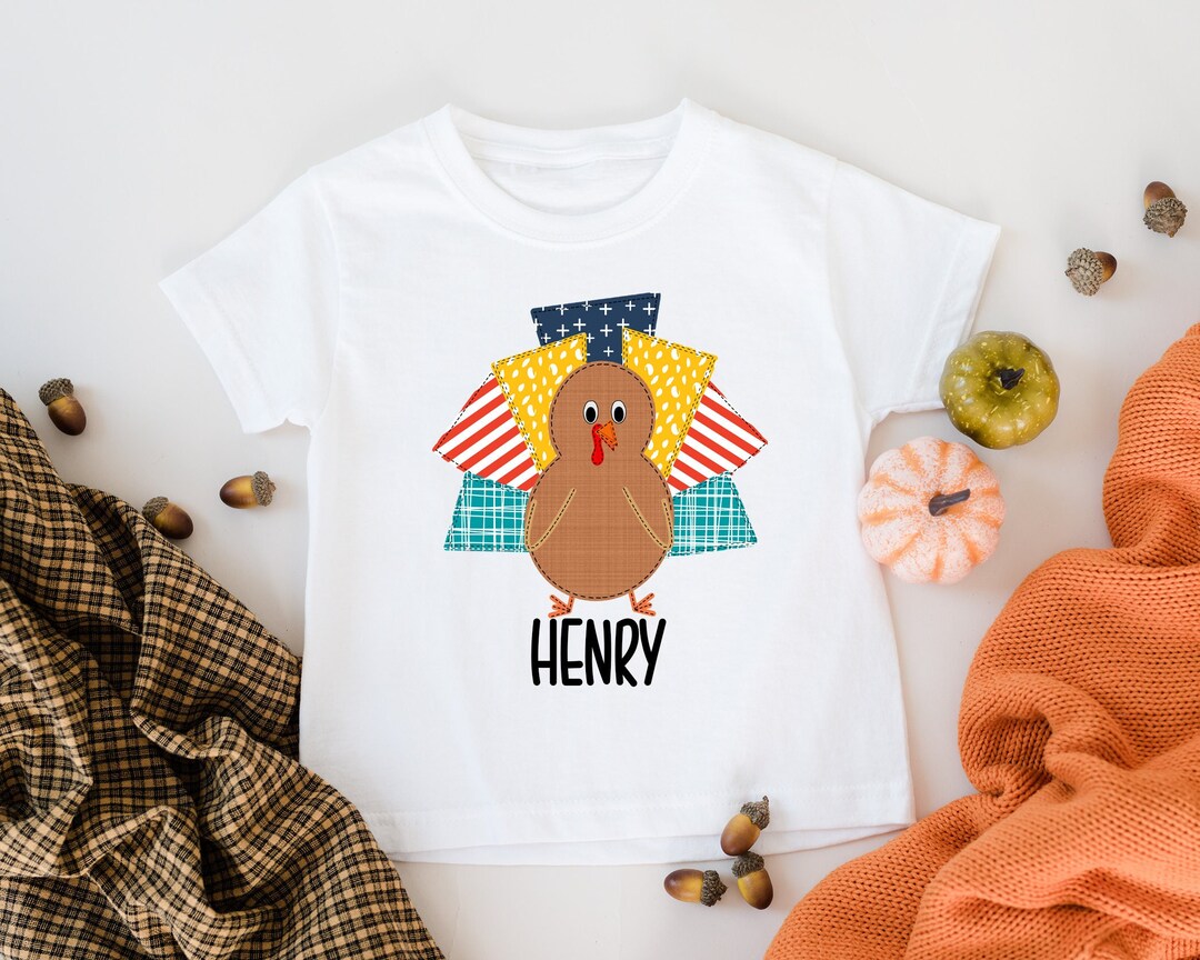 Thanksgiving Boy Turkey Shirt, for Boys, Fall, for Infant, Toddler ...