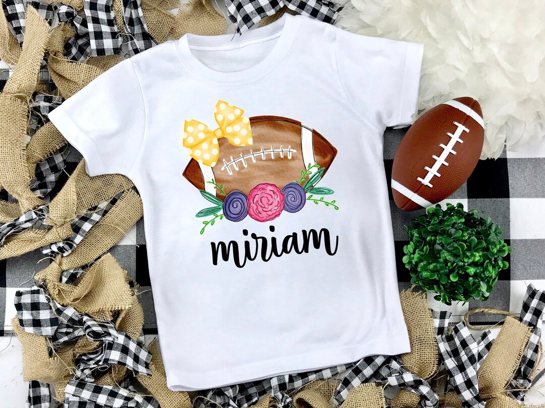 Girl Football Shirt, Football Shirt, Baby Football Shirt, Personalized ...
