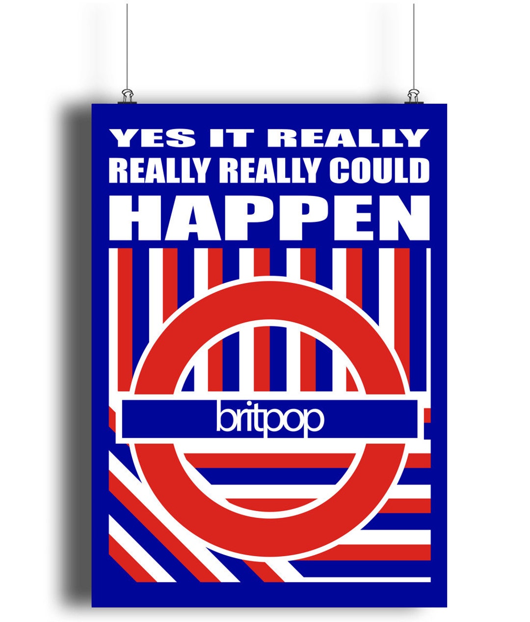 The Universal Print | Britpop | Indie | Blur Inspired | Music Print ...