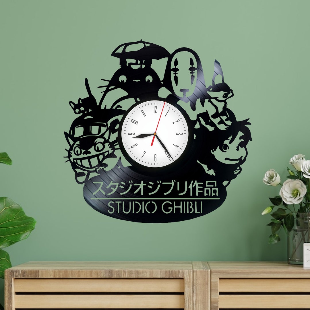 Studio Wall Clock Made From Vinyl Record Unique Bedroom Art - Etsy
