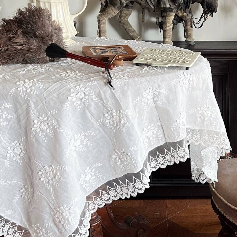 Embroidered Tablecloth - Etsy