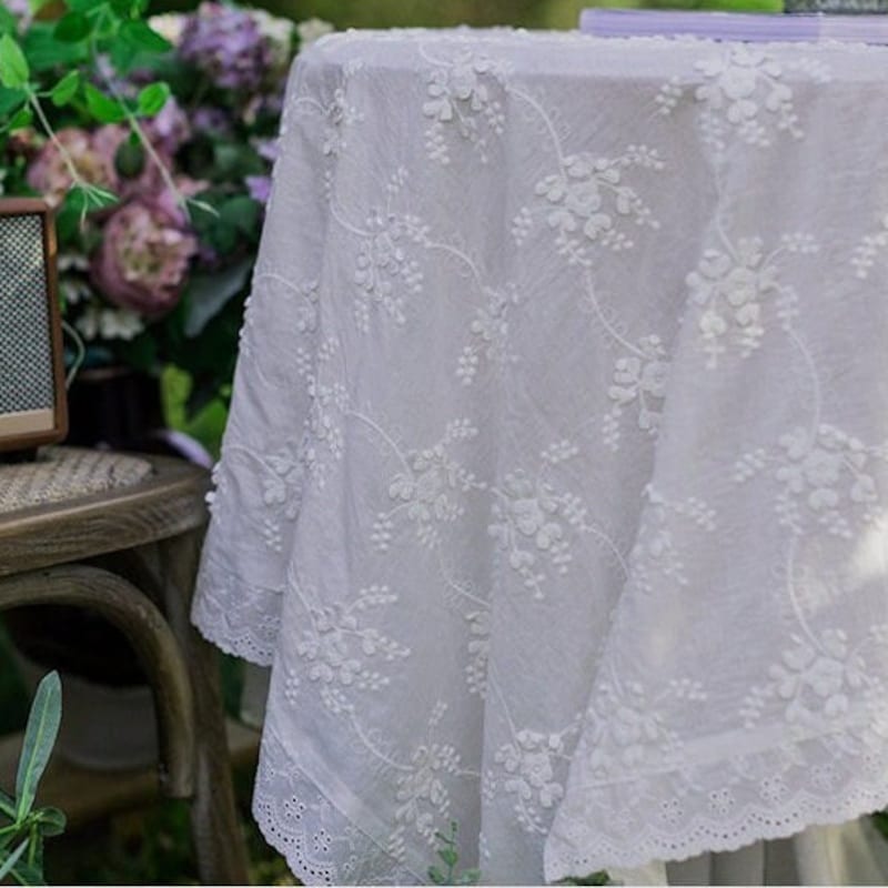 Lace Tablecloth - Etsy