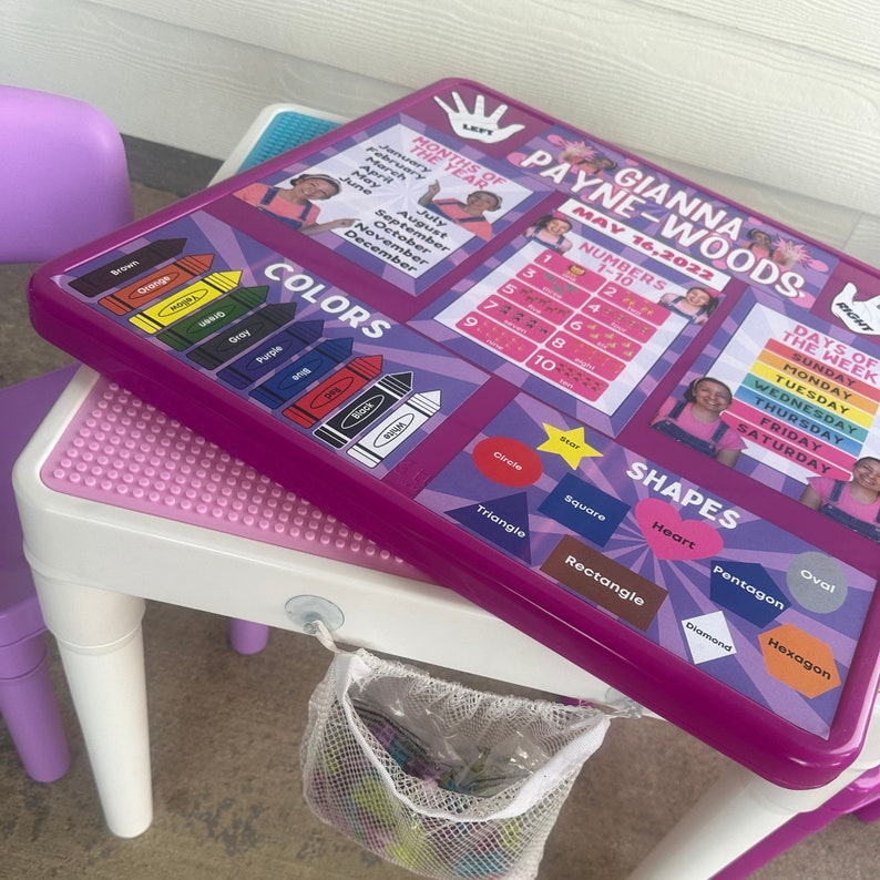 Character Learning Table - Etsy