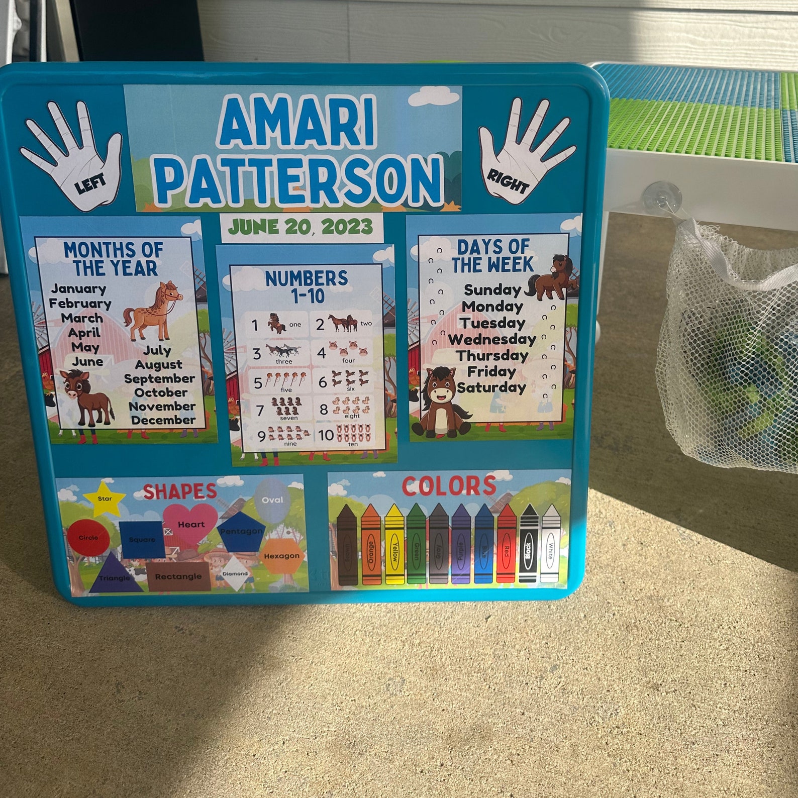 Character Learning Table - Etsy